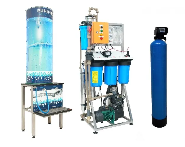 Glass Tank Water Bar Dispenser With 500LPH RO & Automated Filtration ...